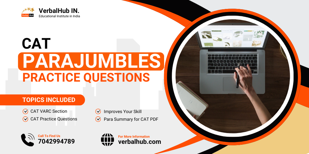 CAT Parajumbles Practice Questions & Tips | Verbalhub